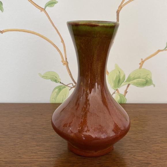 Vintage | Accents | Bar Harbor Pottery 5 Drip Glaze Vase | Poshmark